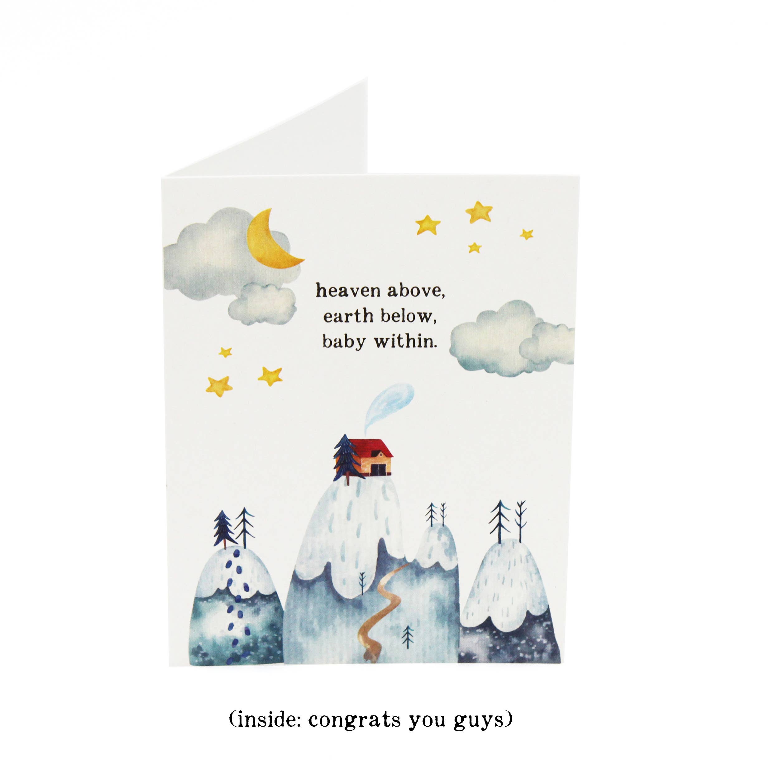 Baby Birth & Baby Shower Cards - Mountain Poem – Mountain Goat Kids